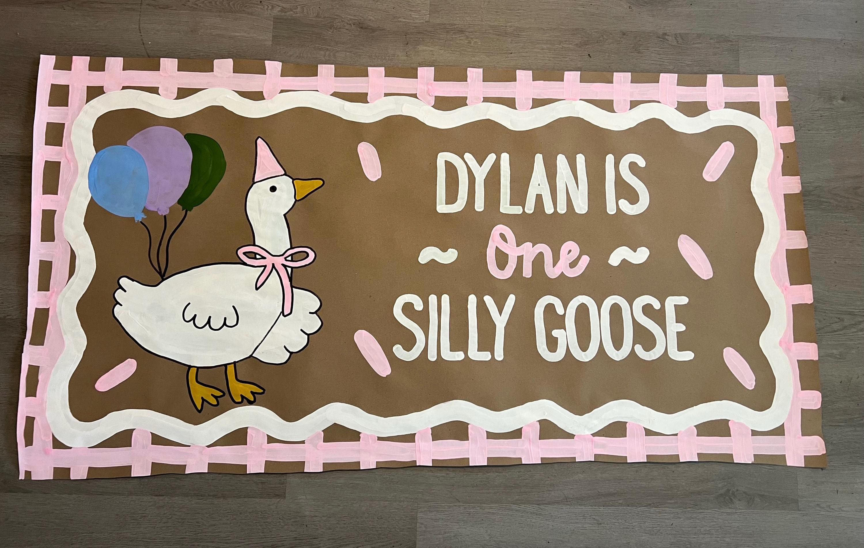 One Silly Goose Custom Birthday Banner - Etsy