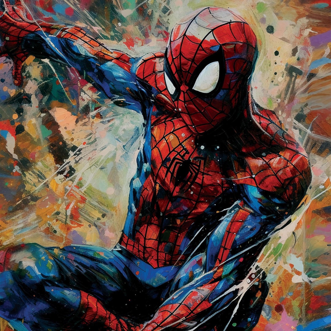 Spiderman Digital Painting Art Print Limited Edition - Etsy