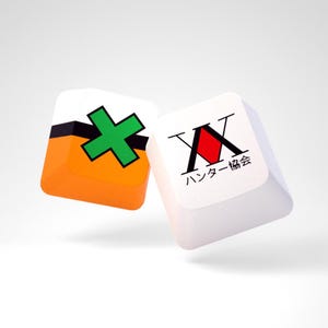 HUNTER X HUNTER Keycaps // Custom Anime Dye-sub Cherry MX R4 top Rows ...