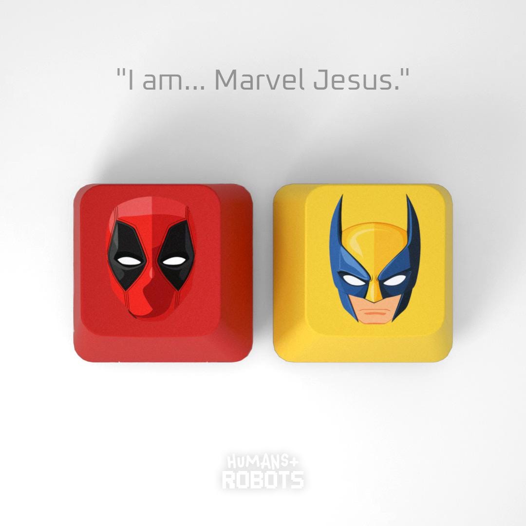 DEADPOOL & WOLVERINE Keycaps // Custom Dye-sub Cherry MX R4 top Rows ...