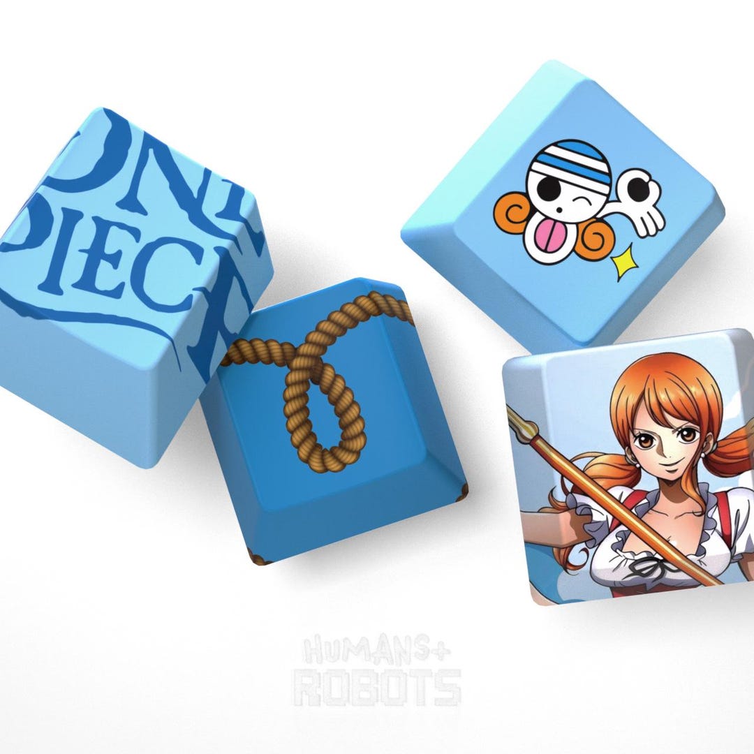ONE PIECE Nami Keycaps // Custom Anime Dye-sub Cherry MX R4 top Rows ...