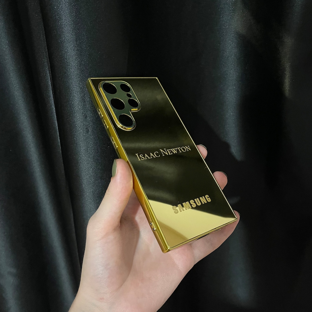 Gold Samsung Galaxy Case / Customizable Samsung Galaxy Case / Mirror ...