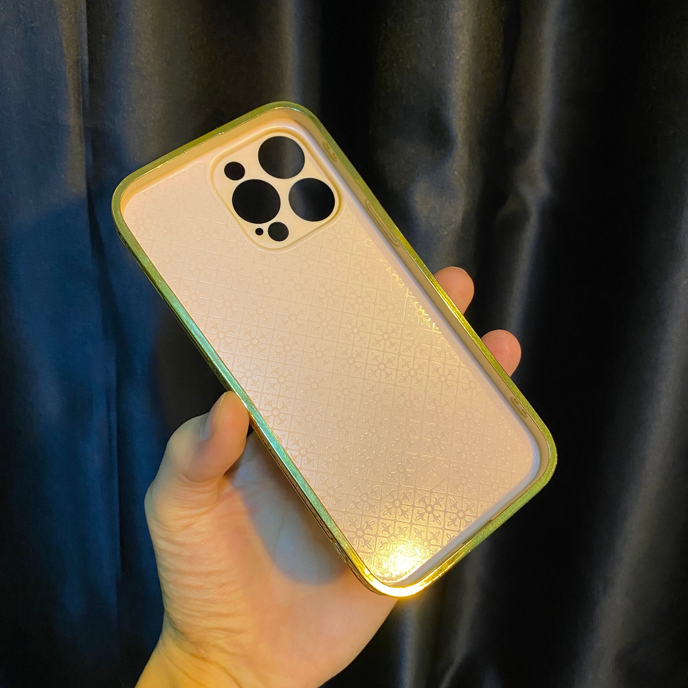 Customizable Diamond Gold Design iPhone Case / All iPhone Models / Gold ...