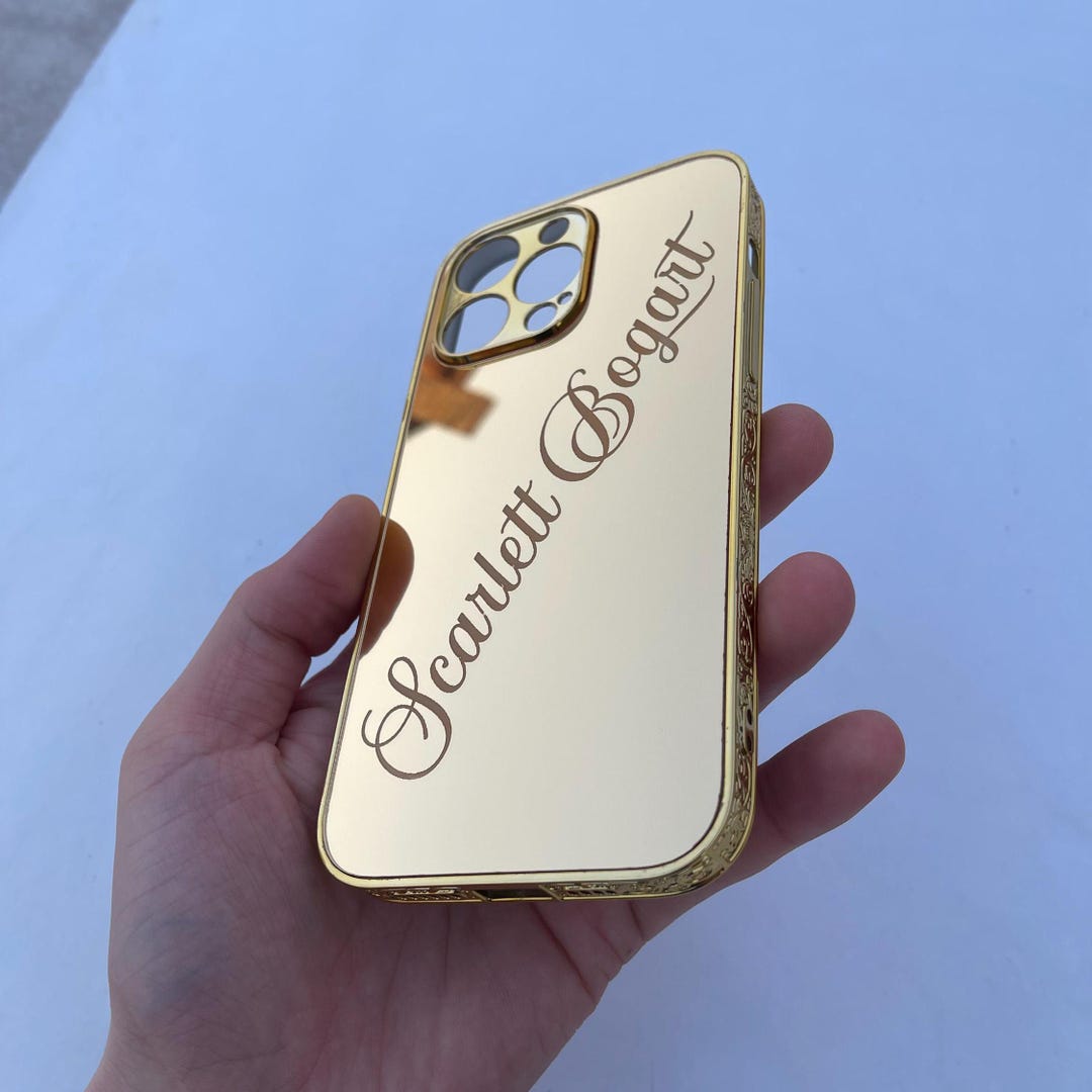 Custom Gold Your Name Design iPhone Case / Gold Mirror iPhone Case ...