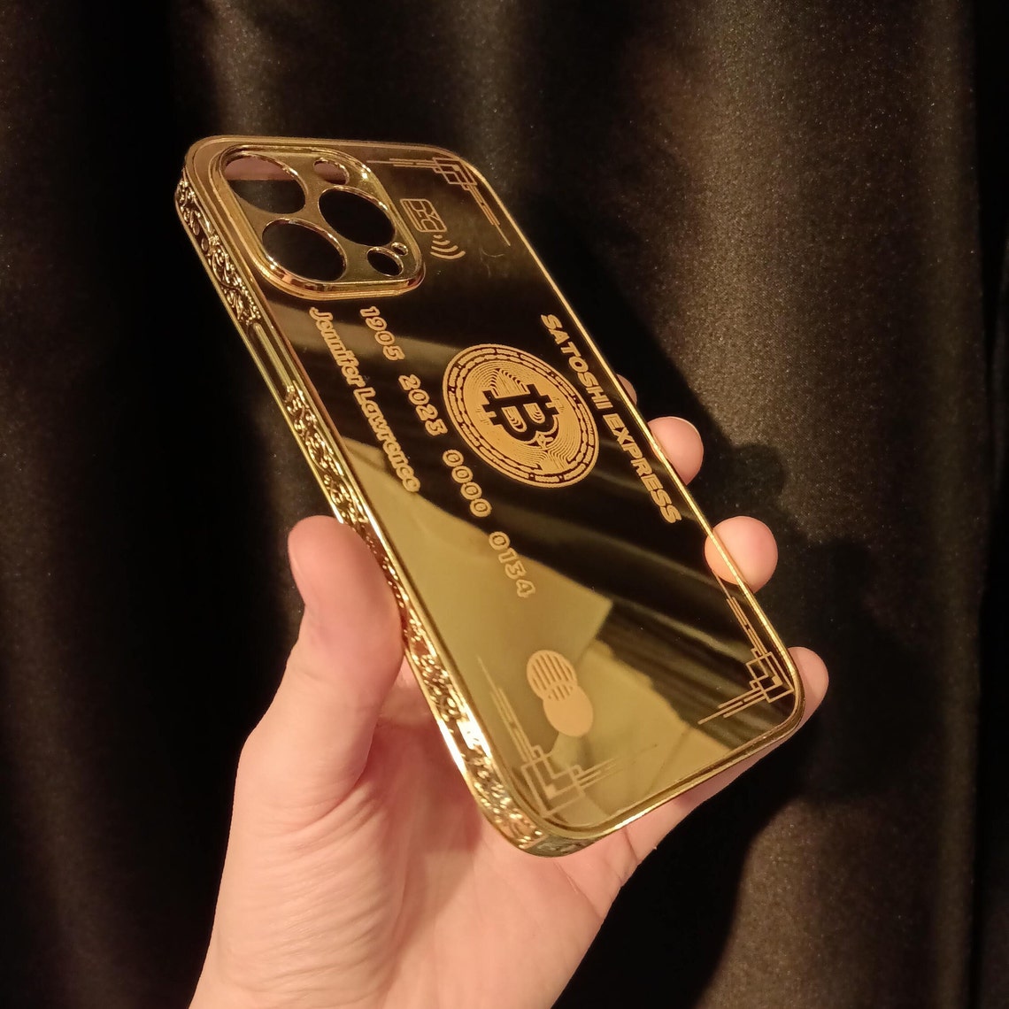 Customizable Bitcoin/satoshi Gold Design iPhone Case / All - Etsy