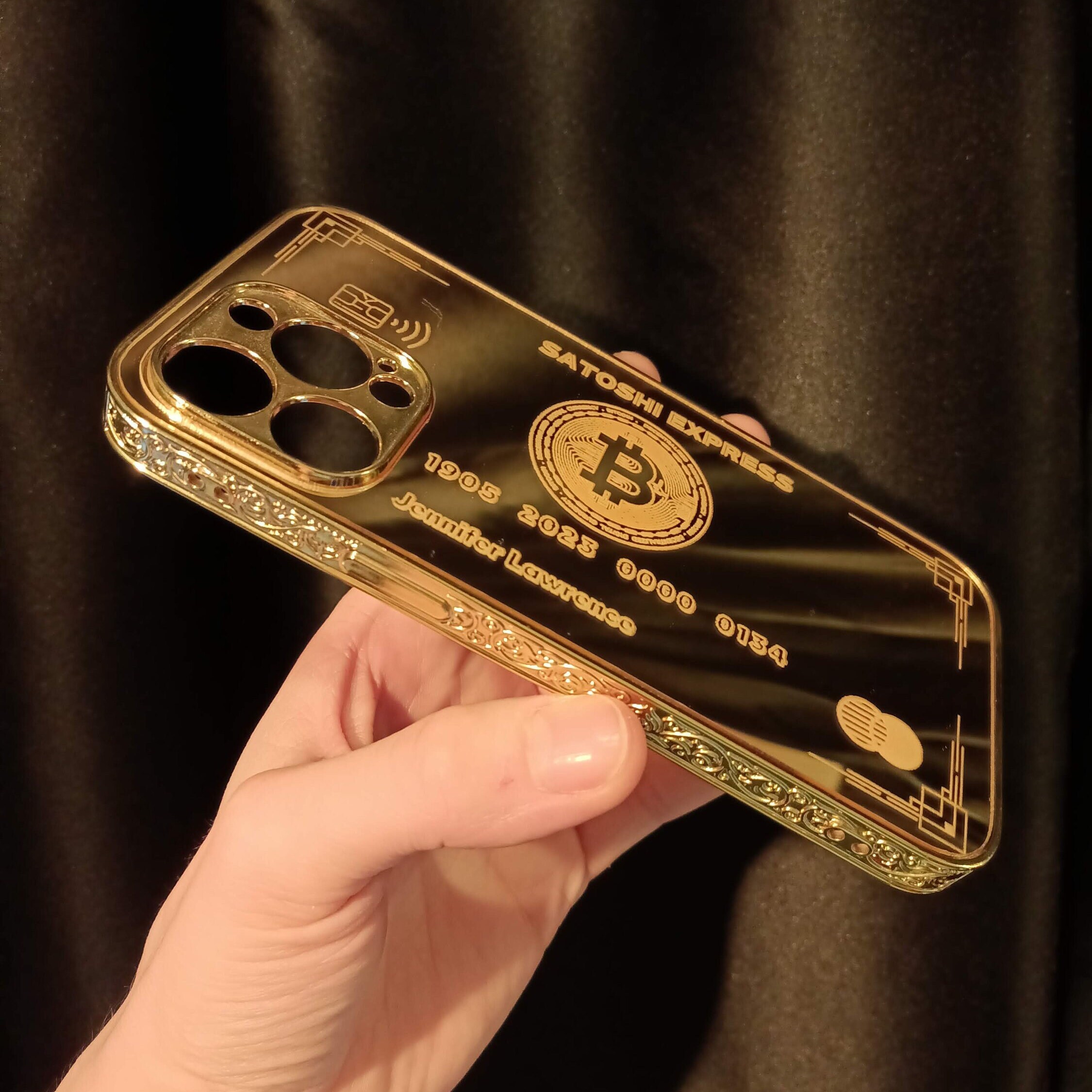 Customizable Bitcoin/satoshi Gold Design iPhone Case / All - Etsy