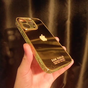 Customizable Apple Logo Gold Design iPhone Case / All iPhone Models ...