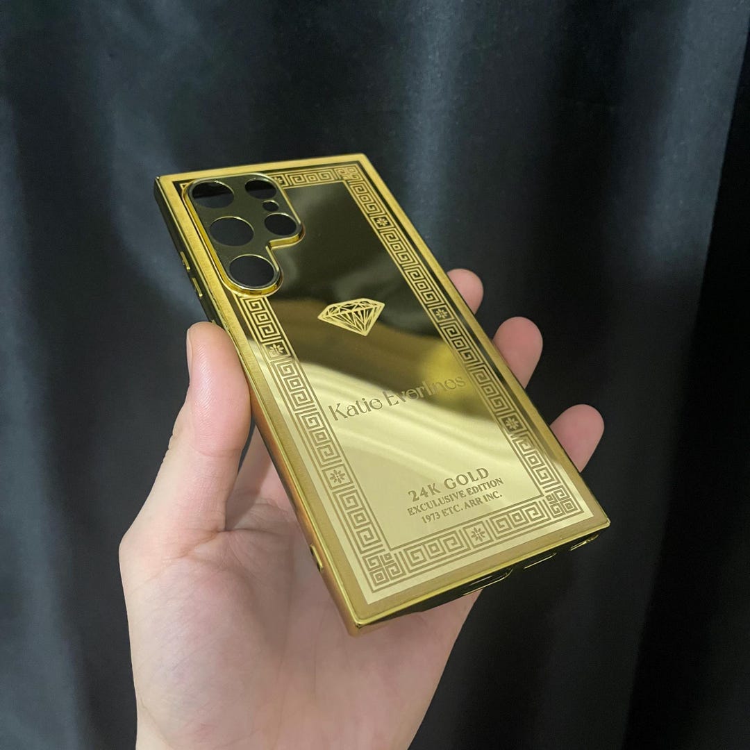 Gold Samsung Galaxy Case / Customizable Samsung Galaxy Case / Mirror ...
