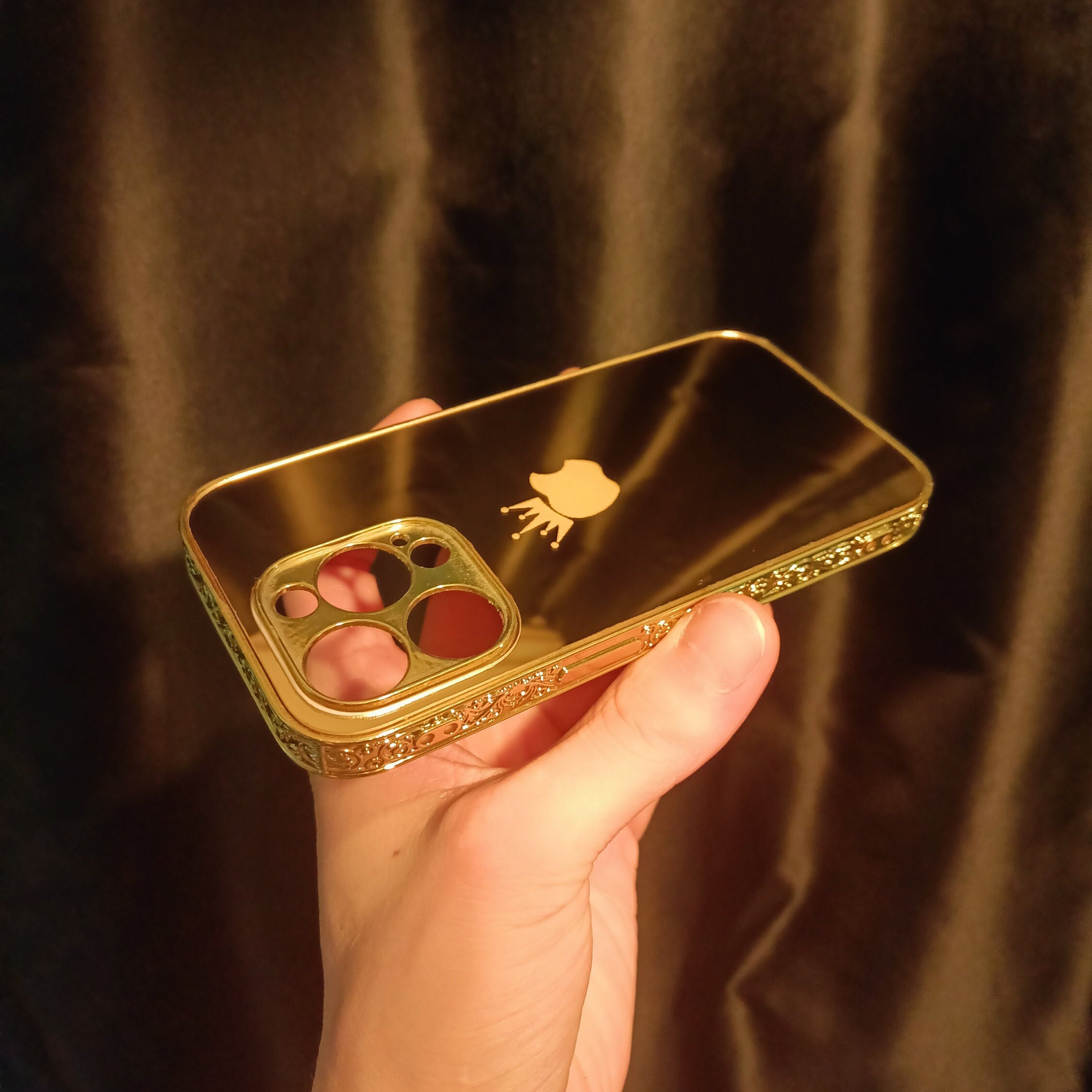 Customizable King Apple Logo Gold Design iPhone Case / All iPhone ...