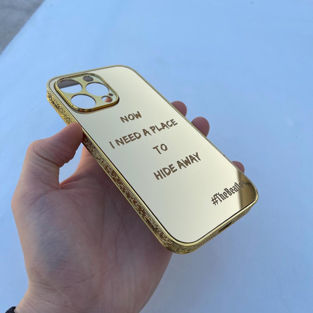 Customizable Gold Song Lyrics Design iPhone Case / All iPhone Models ...
