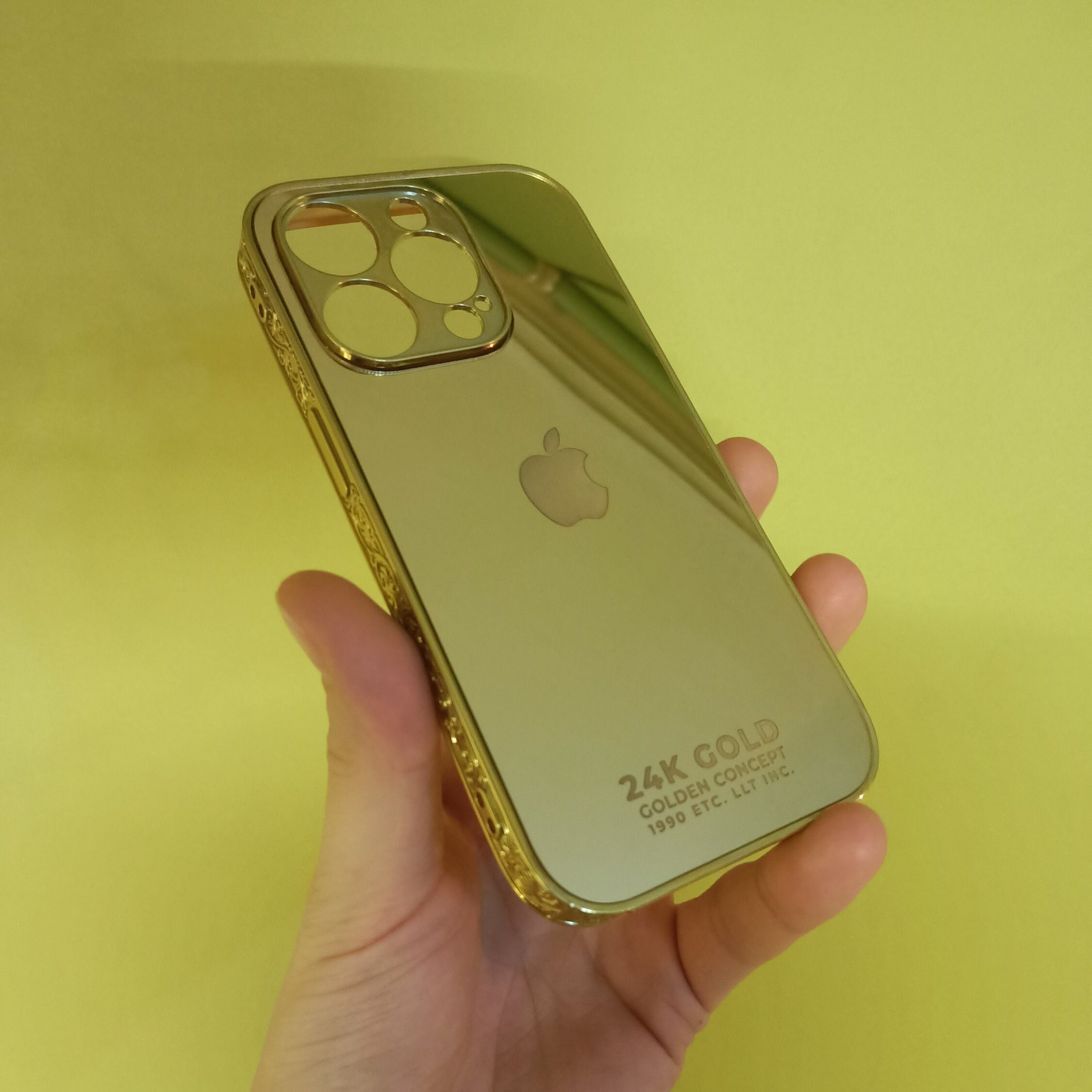 Customizable Apple Logo Gold Design iPhone Case / All iPhone Models ...