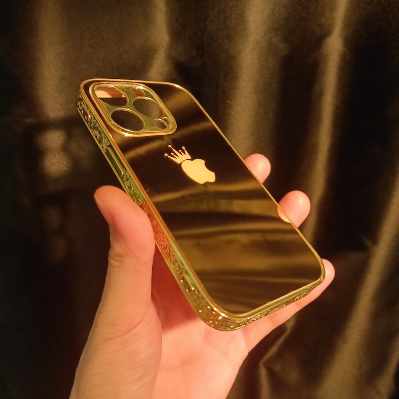 Customizable King Apple Logo Gold Design iPhone Case / All iPhone ...