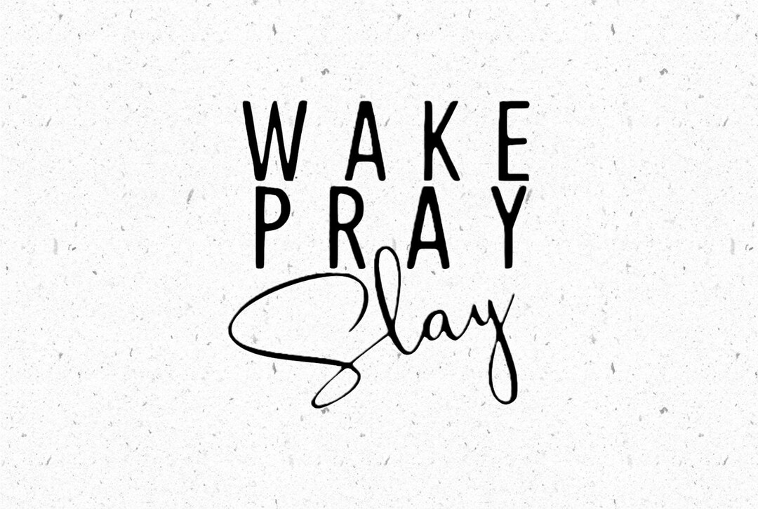Wake Pray Slay Decal Vinyl Decal Mirror Decal Mug Decal - Etsy