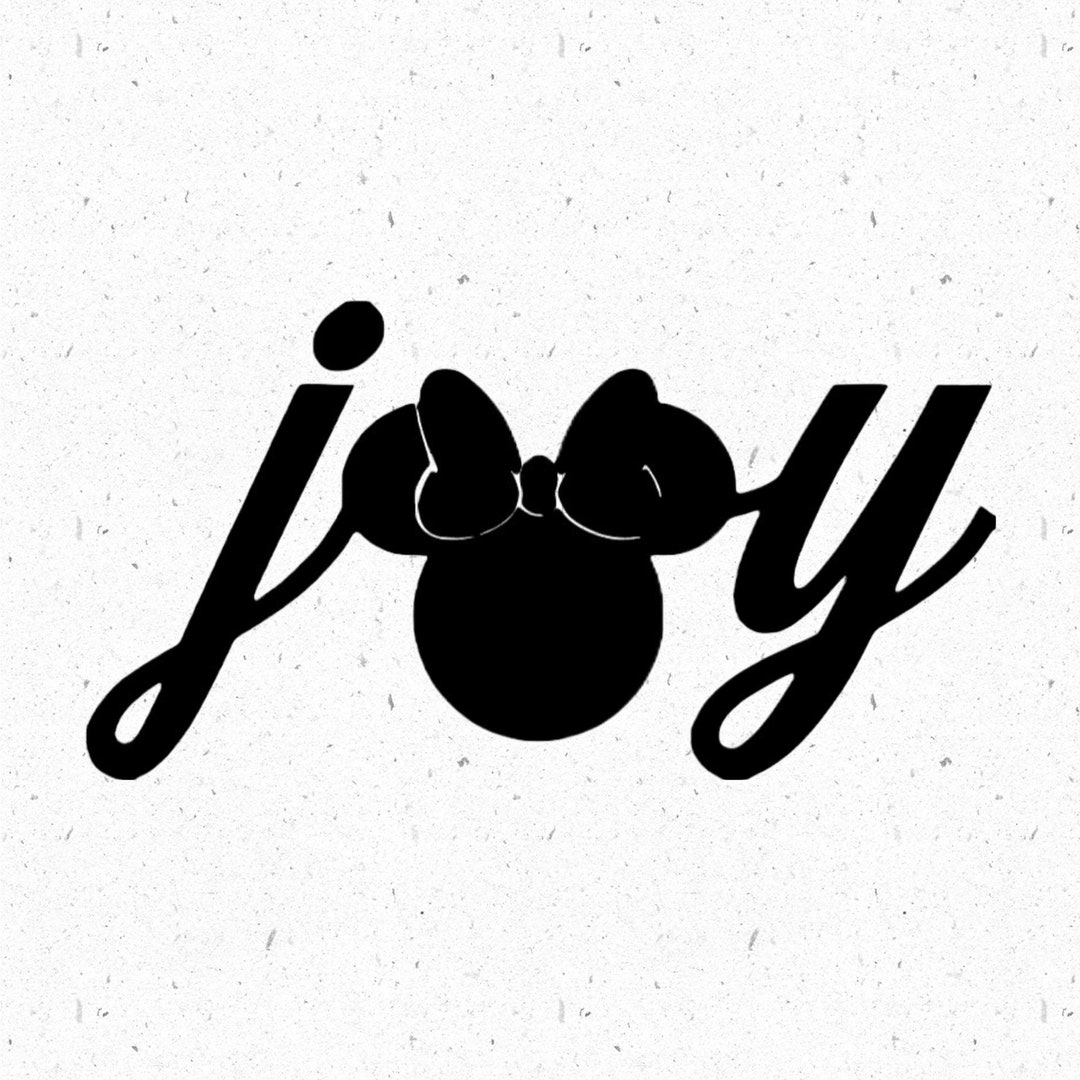 Minnie Joy Decal, Minnie Decal, Joy Decal, Christmas Decal, Custom ...