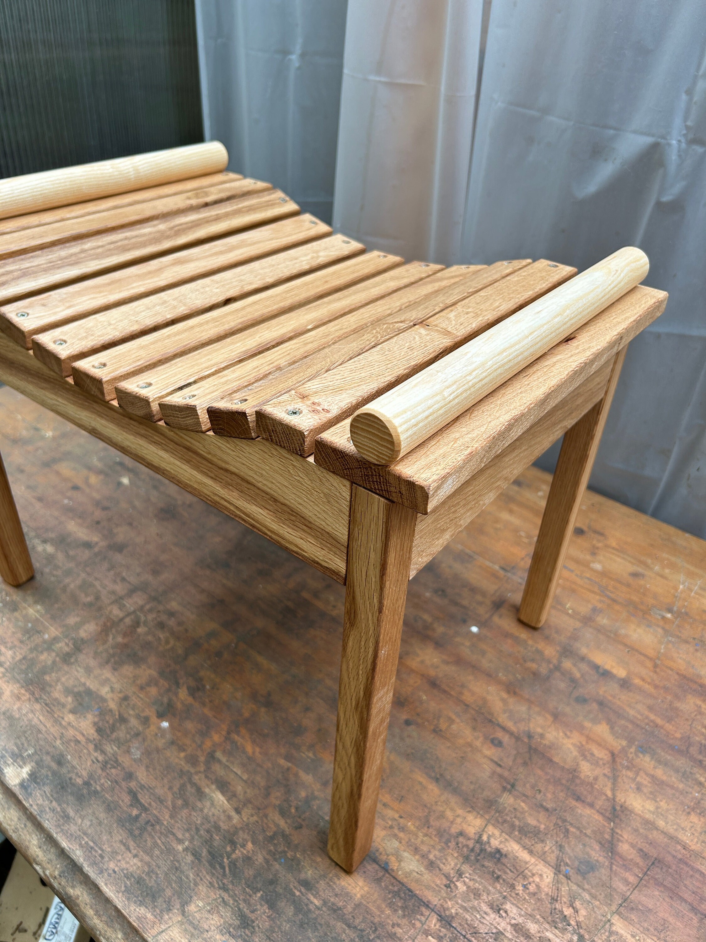 Wooden shogun Style Stool Made From Oak and Ash. Oiled. 5406 8055 - Etsy UK