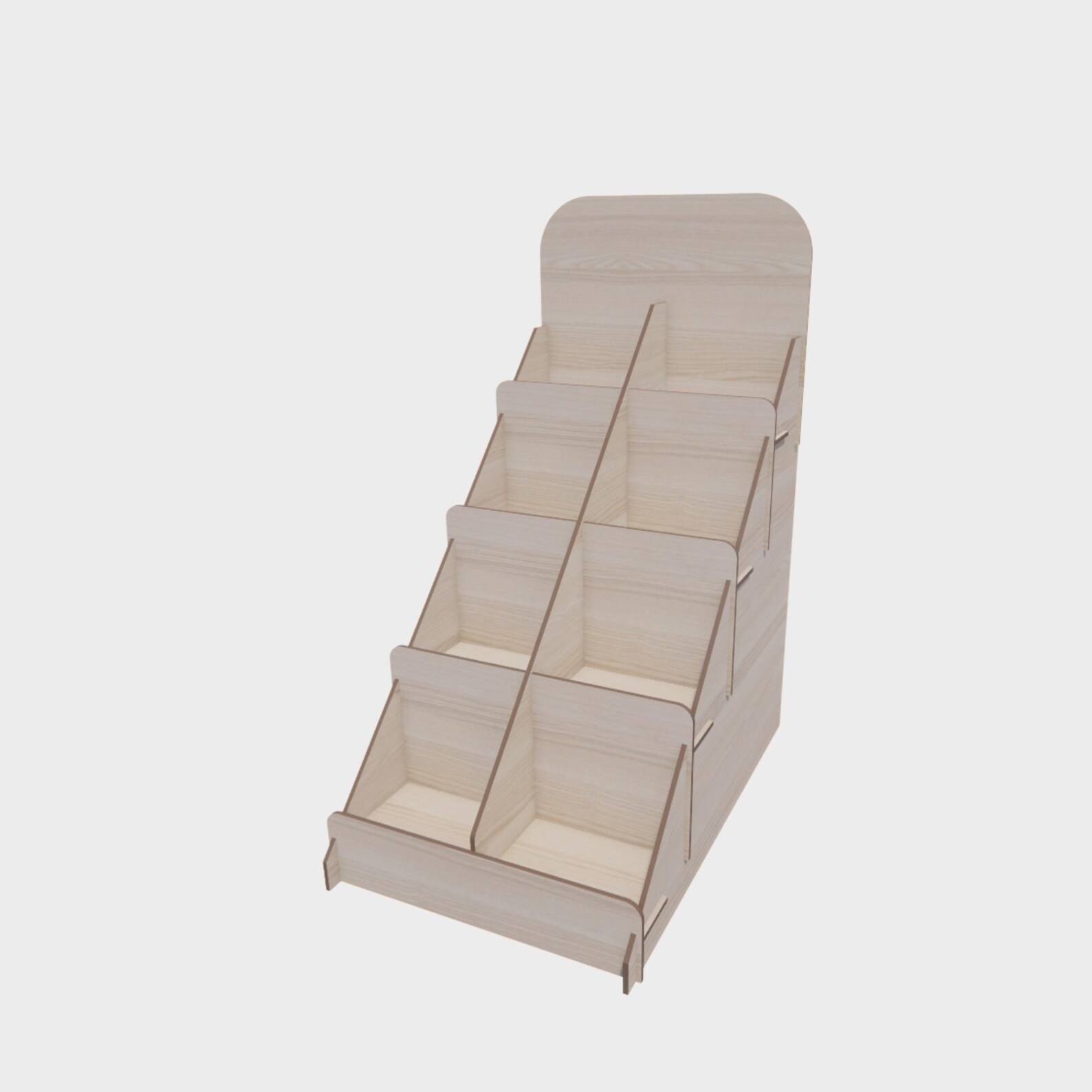 Display Stand Laser Cut, 4 Shelf Display Stand Files, Vector Files for ...