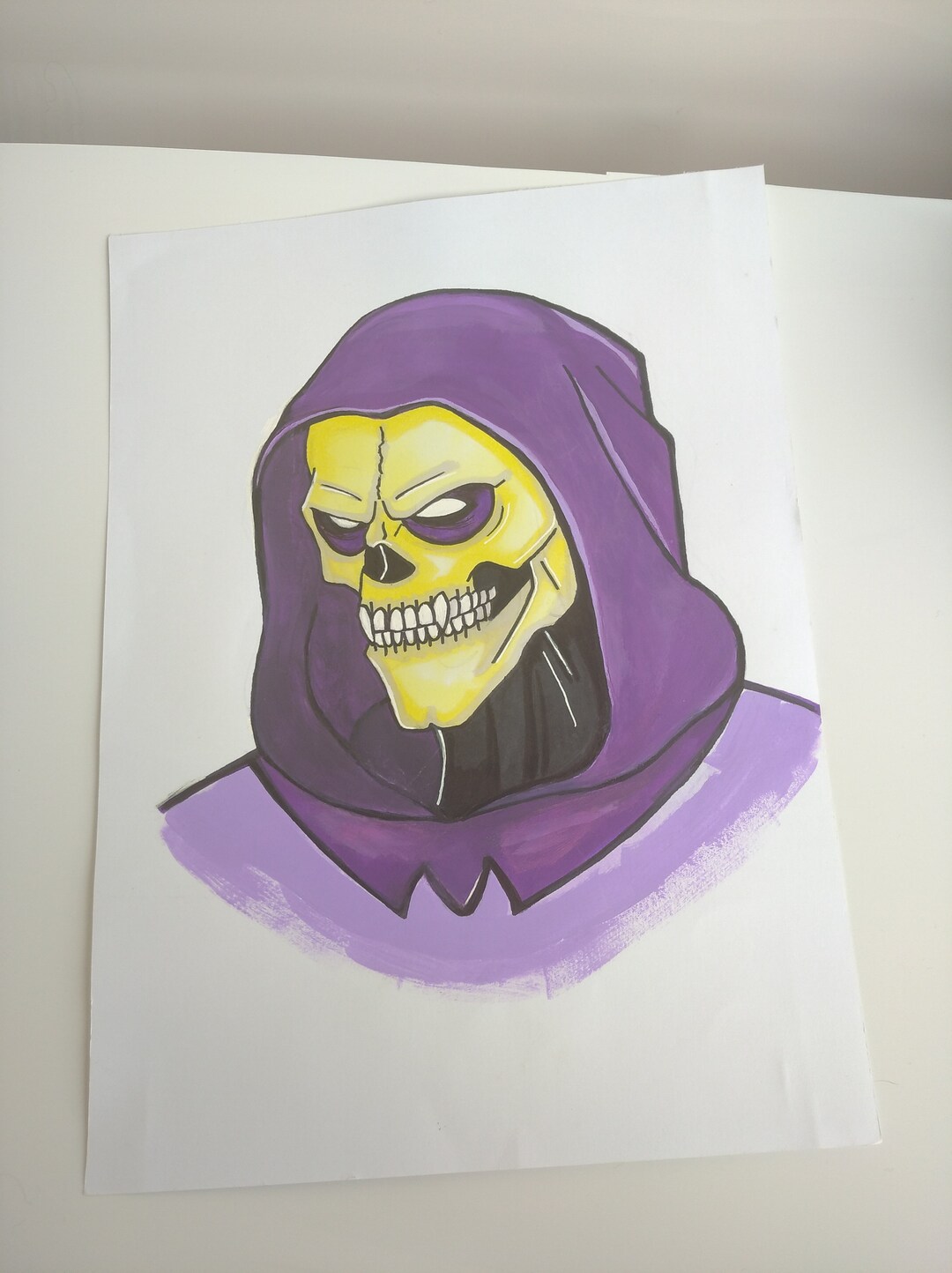 Masters of the Universe Skeletor 21cm X 28.5cm Original Art Drawing ...