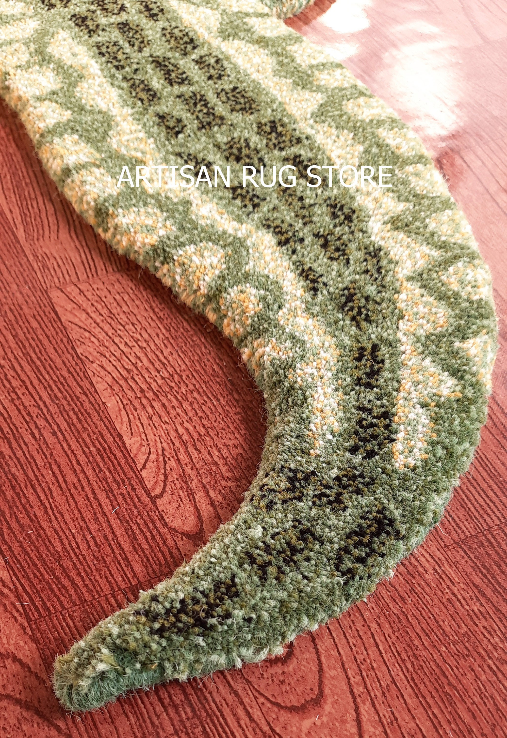 Crocodile Rugs Hand Made Wool Cotton Backing Rug Home Beautiful ...