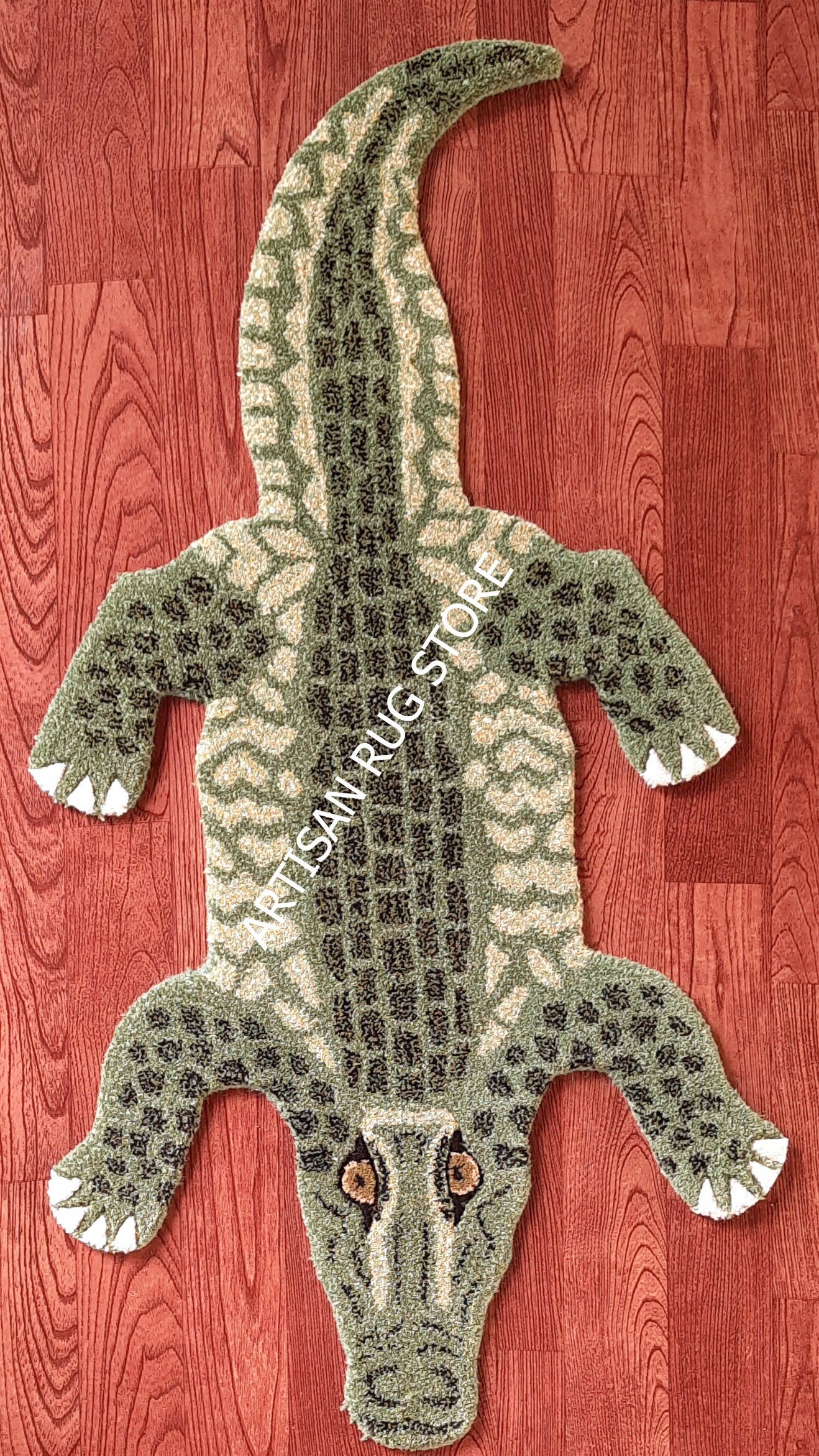 Crocodile Rugs Hand Made Wool Cotton Backing Rug Home Beautiful ...