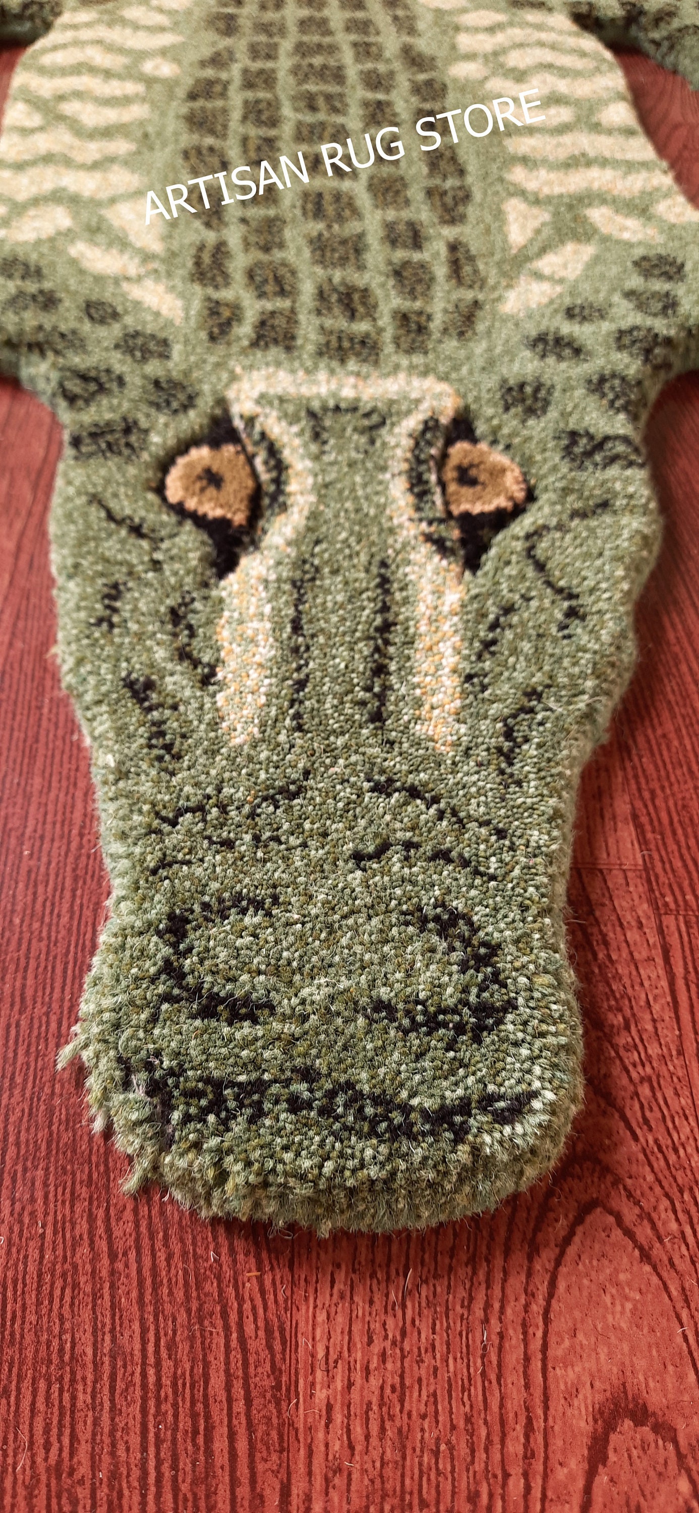 Crocodile Rugs Hand Made Wool Cotton Backing Rug Home Beautiful ...