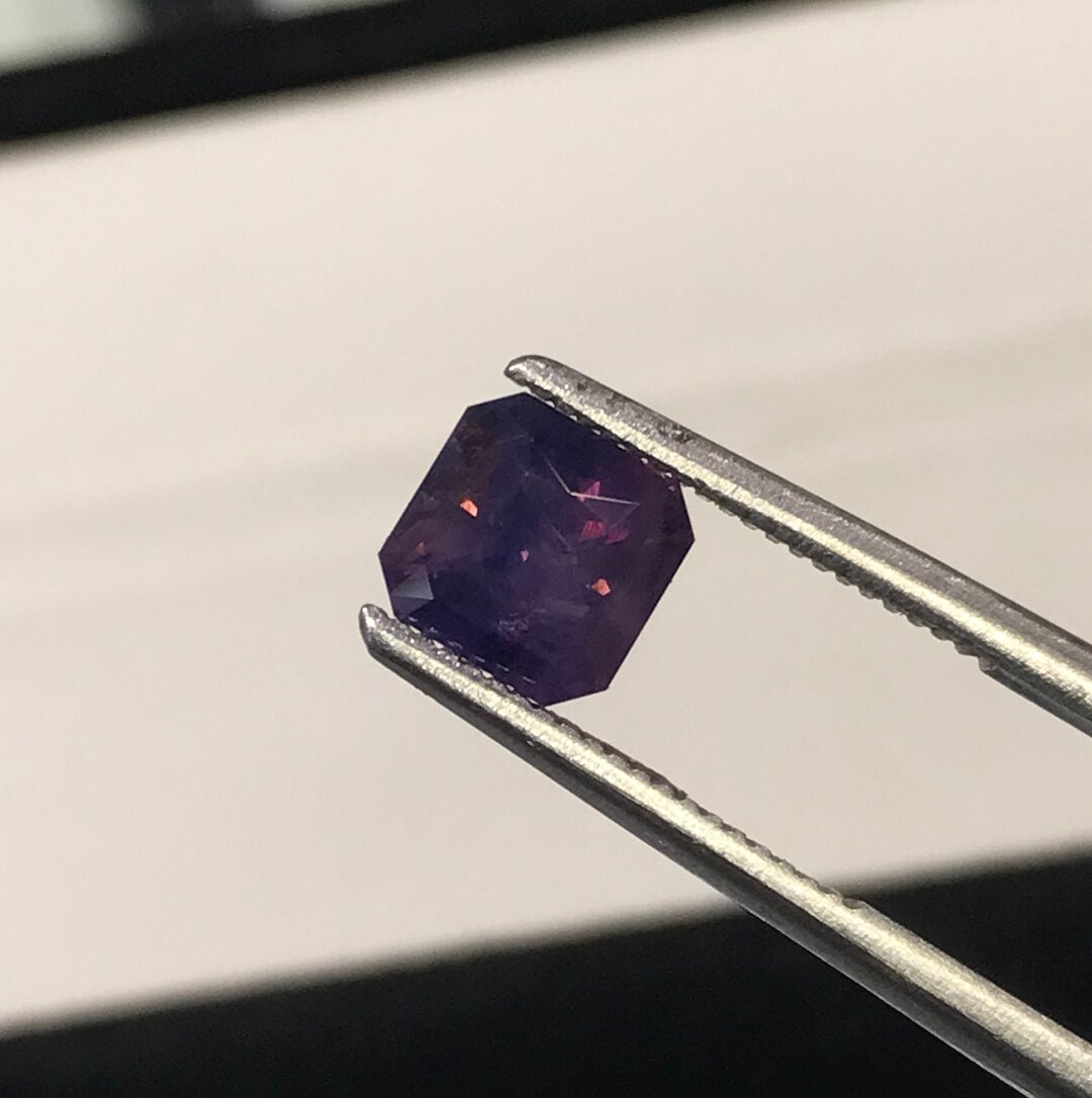 1.80ct Silky Glistening Violet Sapphire Octagon Hazy Sapphire for ...