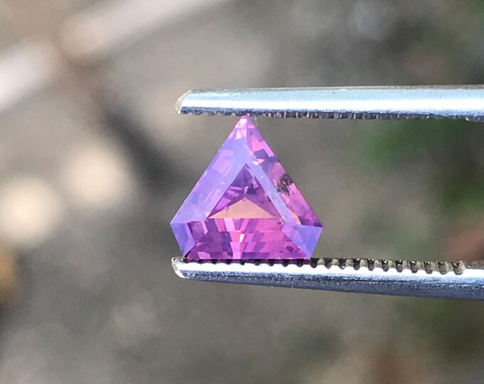 1.05ct Silky Violetish Pink Sapphire Shield Shape Opalescent Sapphire ...