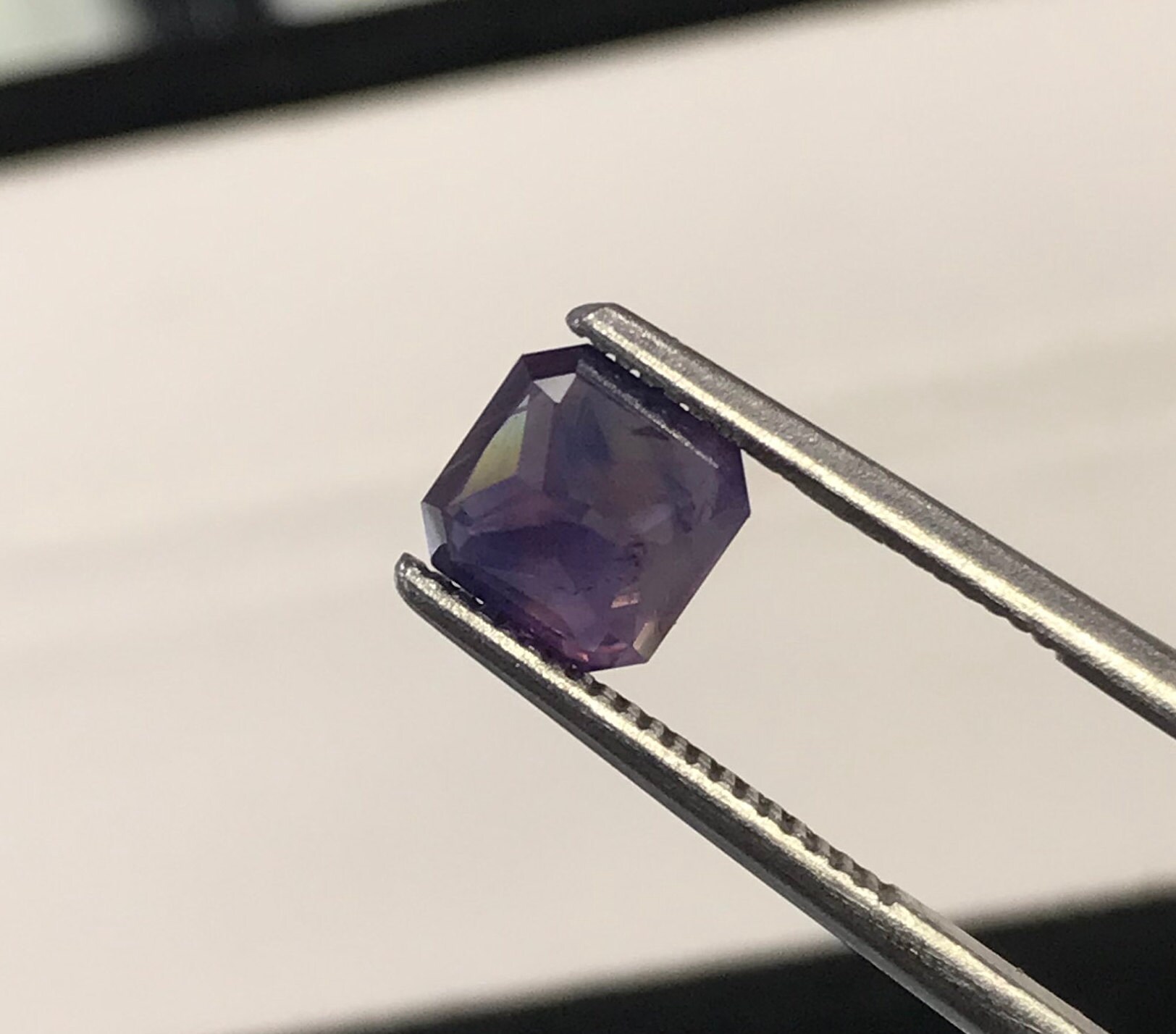 1.80ct Silky Glistening Violet Sapphire Octagon Hazy Sapphire for ...