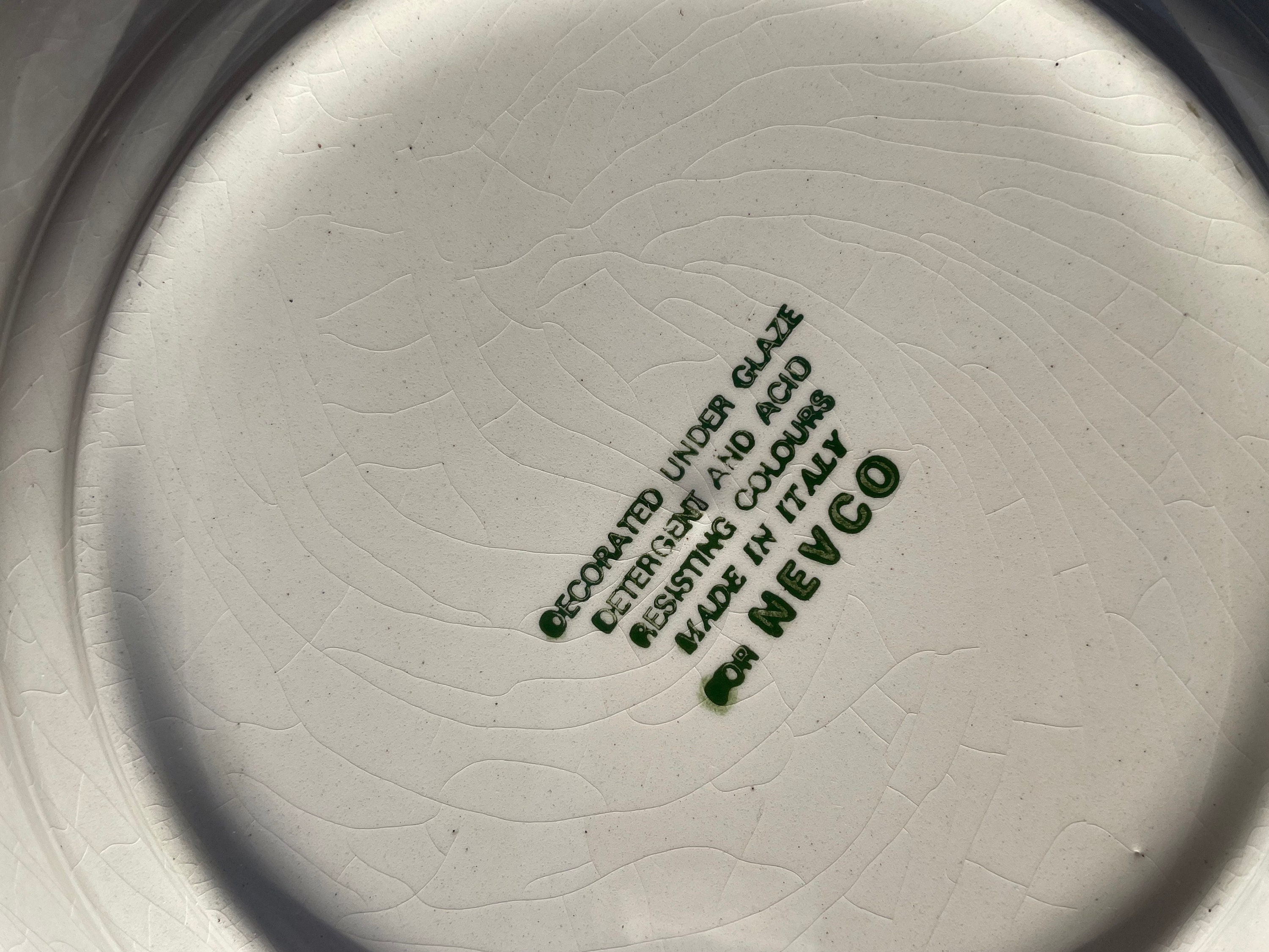 Vintage Nevco Italy Set of 4 Rimmed Soup Bowls - Etsy