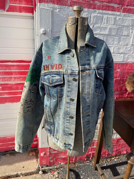 80s hand painted jacket - Gem