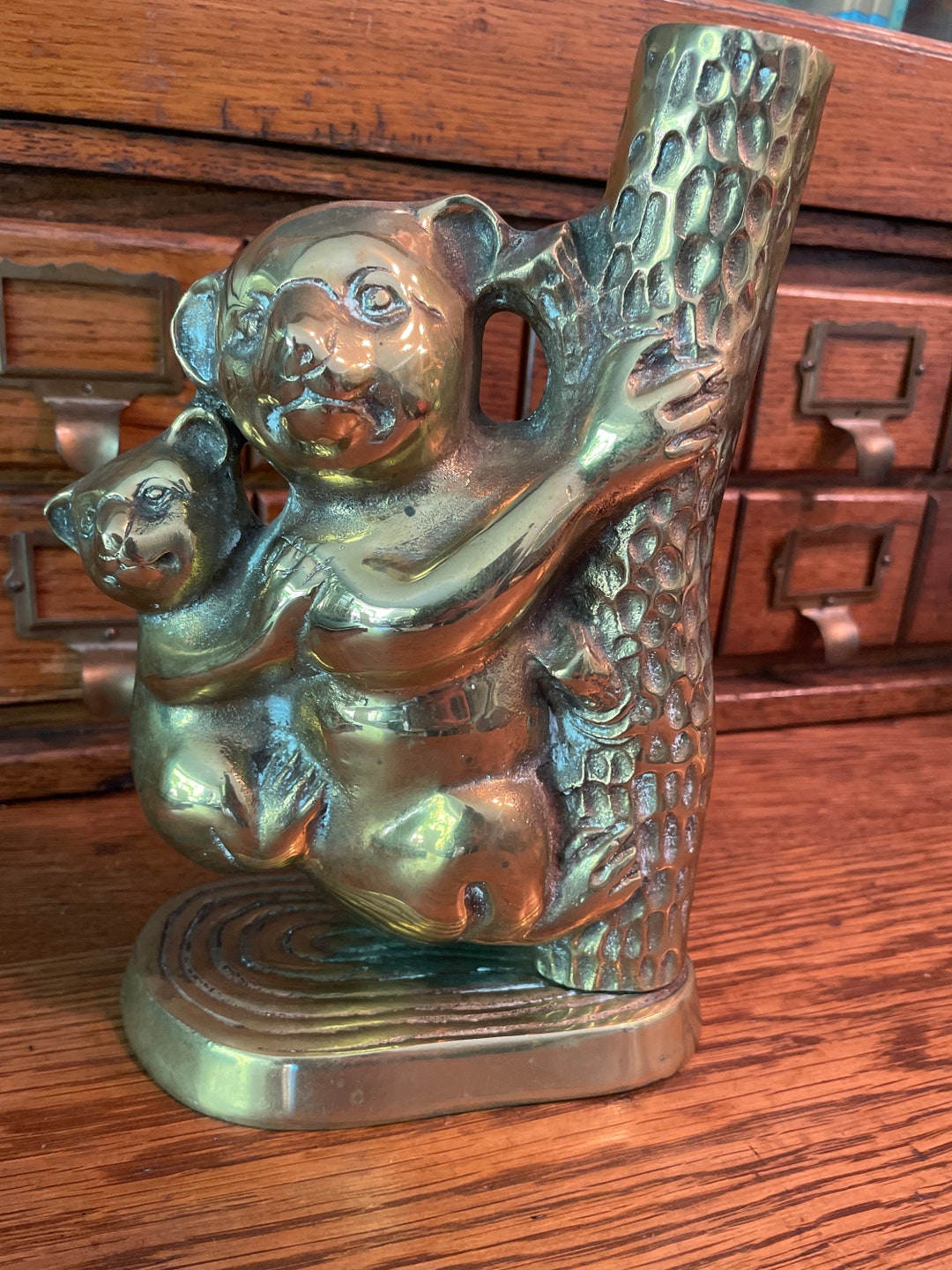 Brass Koalas Hanging on Tree With Base - Etsy