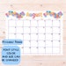 EDITABLE School Calendar, Printable Monthly, Classroom Calendar ...