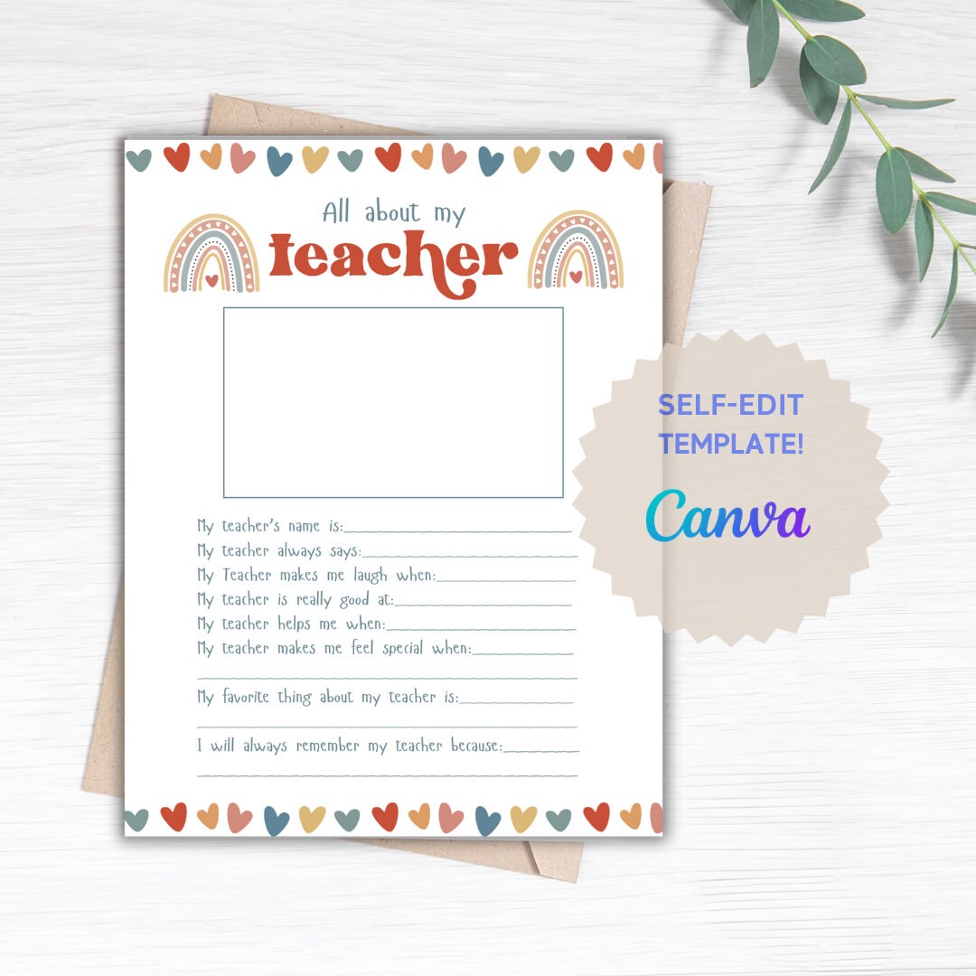 Teacher Appreciation Week Printable and Editable Teacher Appreciation ...