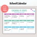 Editable Monthly Events Template, Parents Newsletter Calendar Events - Etsy