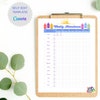 Weekly Attendance Editable With Canva, Attendance Sheet for Preschool ...