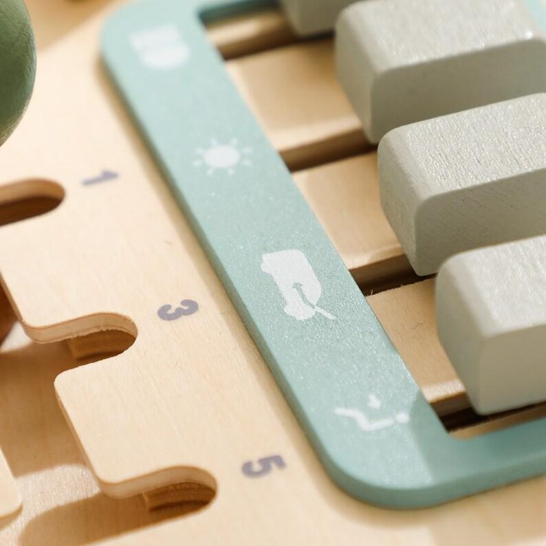 Children Simulation Steering Wheel Busy Board, Wooden Personalised ...