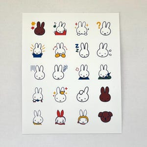 Miffy Nijntje Sticker Sheets Scrapbooking, Journaling, Laptops, and ...