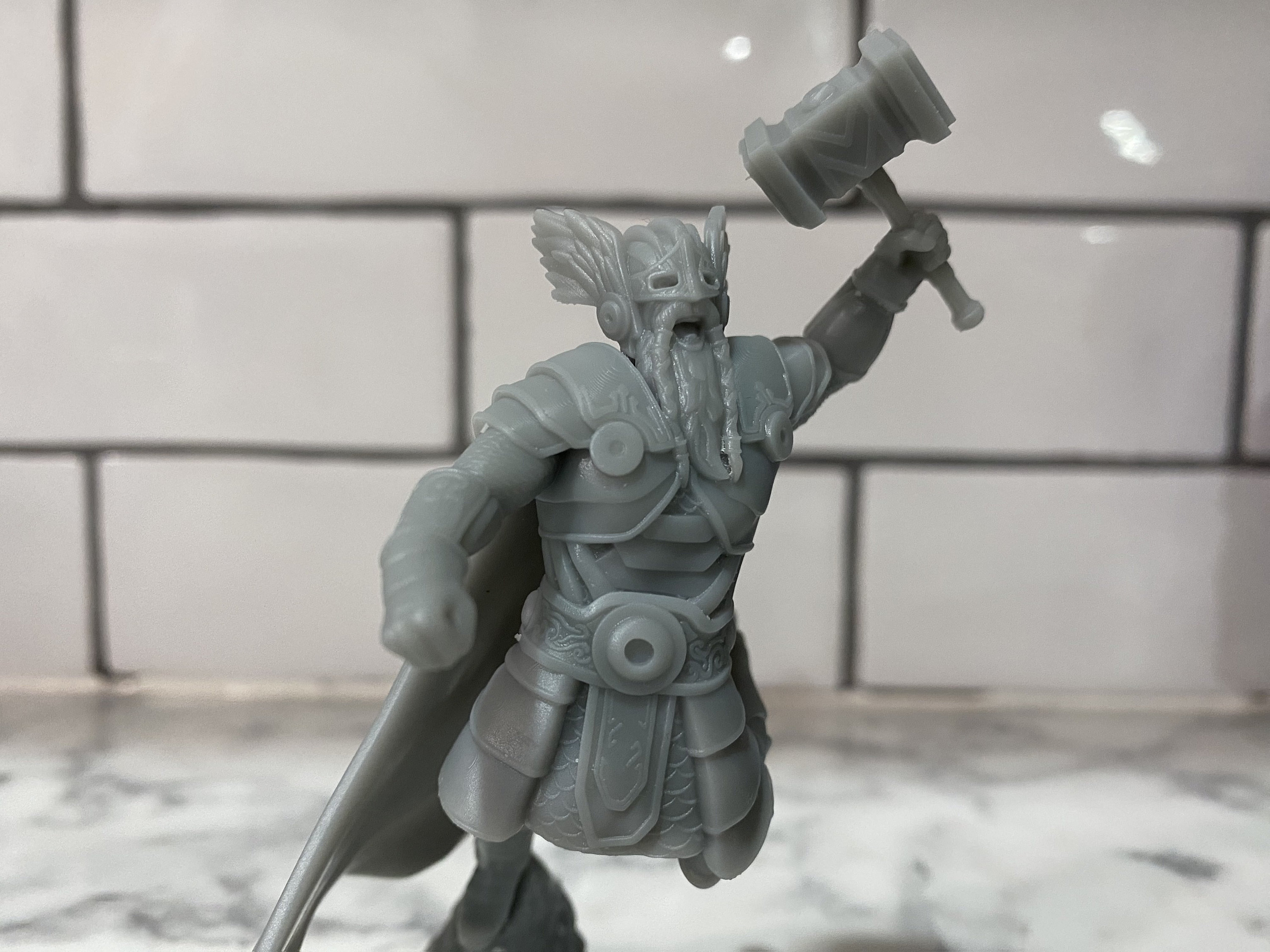 Norse Thor God of Thunder 8K Resin 3D Printed Statue - Etsy