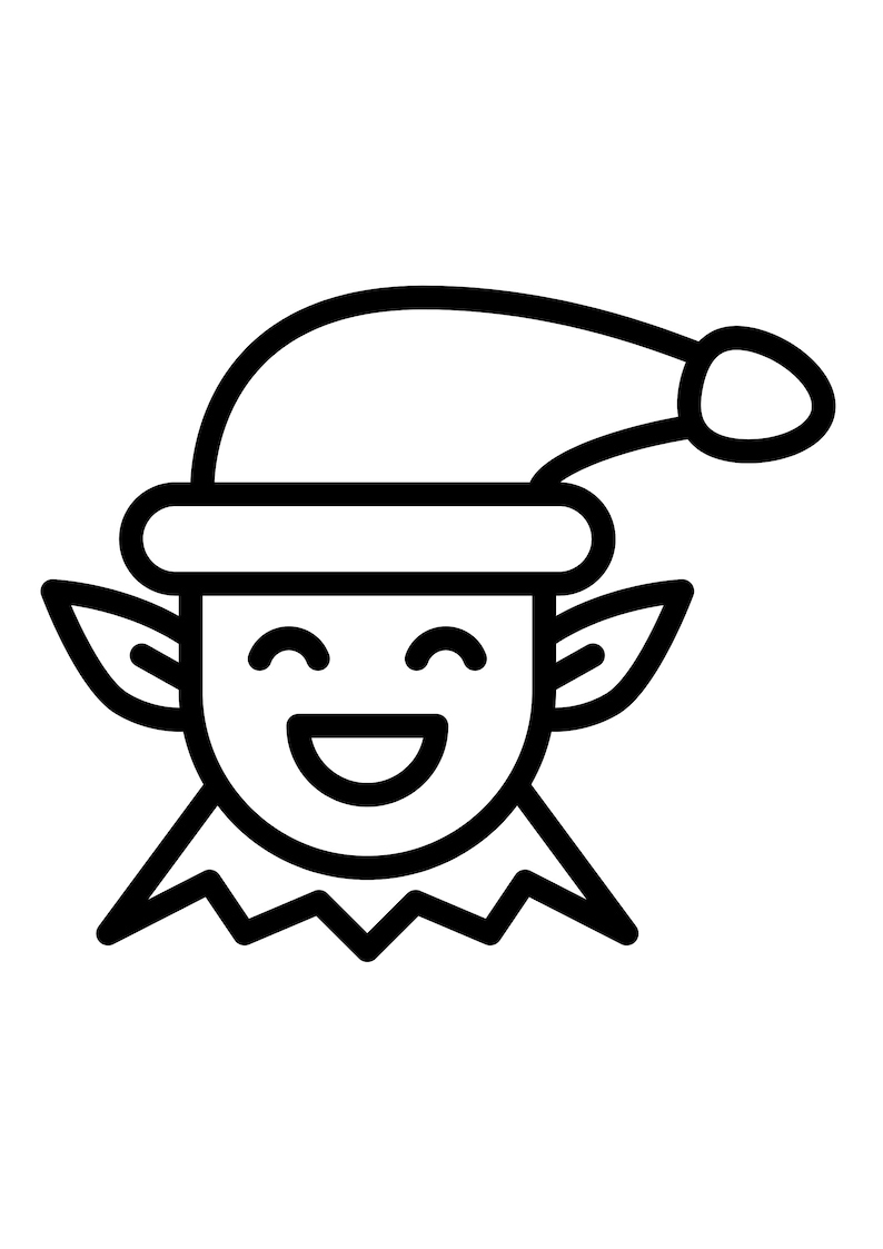 Digital Christmas Coloring Pages, Minimalist Christmas, Christmas ...