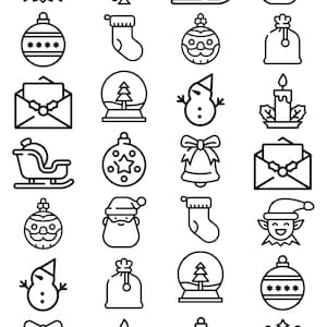 Digital Christmas Coloring Pages, Minimalist Christmas, Christmas ...
