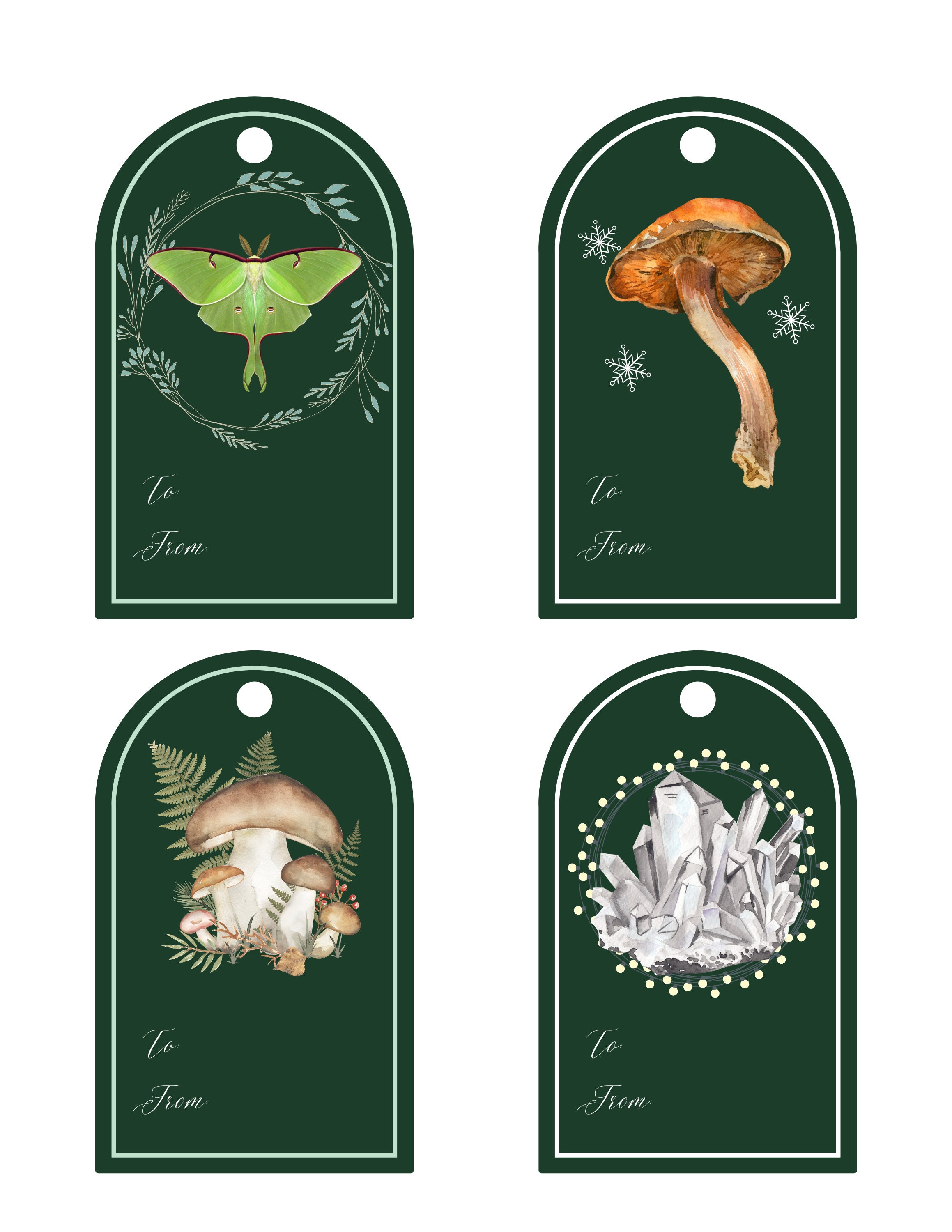 Cottagecore Gift Tags, Christmas Gift Tags, Birthday Gift Tags, Instant ...