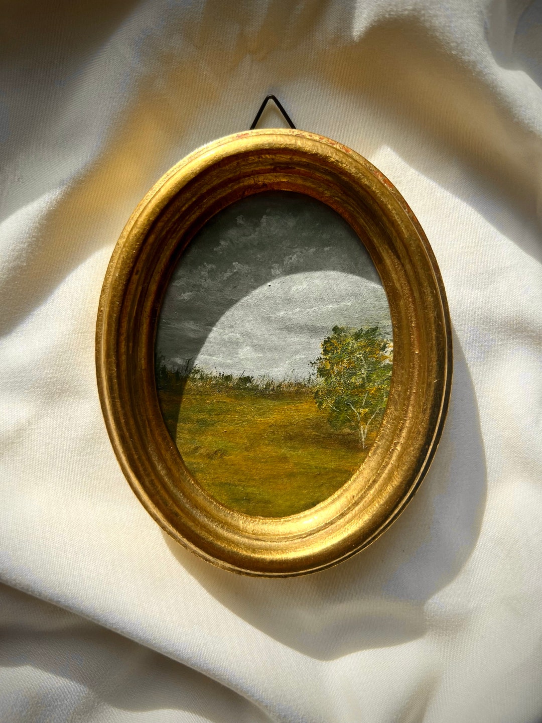 Original Acrylic Painting, Vintage Frame Painting, Miniature Frame ...