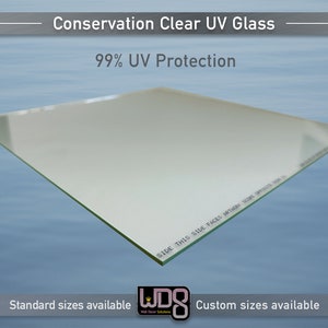 Conservation Clear 99% UV Glass Choose From Standard Sizes or Custom ...
