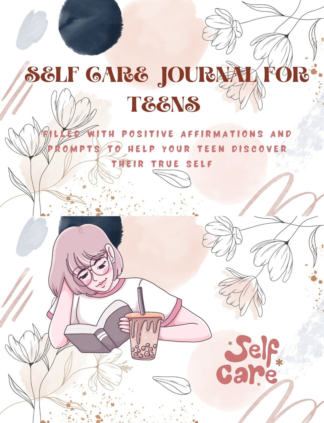 Self Care Journal for Teens and Young Girls Planner for Teens Journal ...