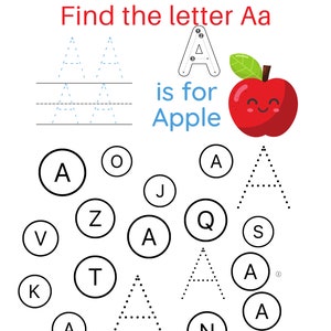 My First Letter and Number Tracing Workbook - Etsy