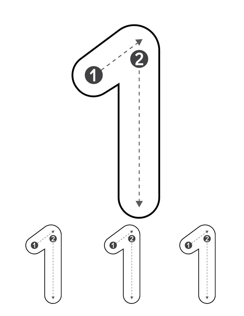 My First Letter and Number Tracing Workbook - Etsy