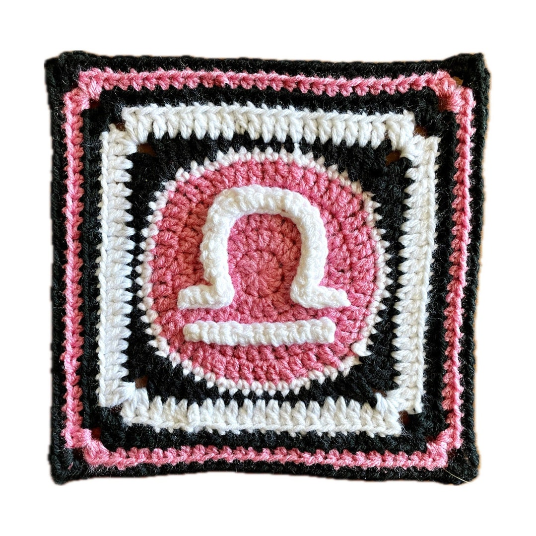 LIBRA Zodiac Crochet Pattern, Granny Square, Libra Star Sign Astrology ...