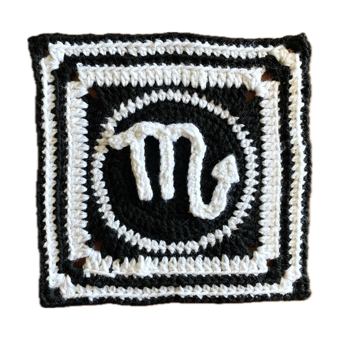 SCORPIO Crochet Pattern, Scorpio Zodiac Granny Square, Scorpio Star ...