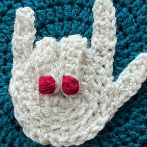 I Love You Hand ASL Granny Square Crochet Pattern (PDF Download) - Etsy