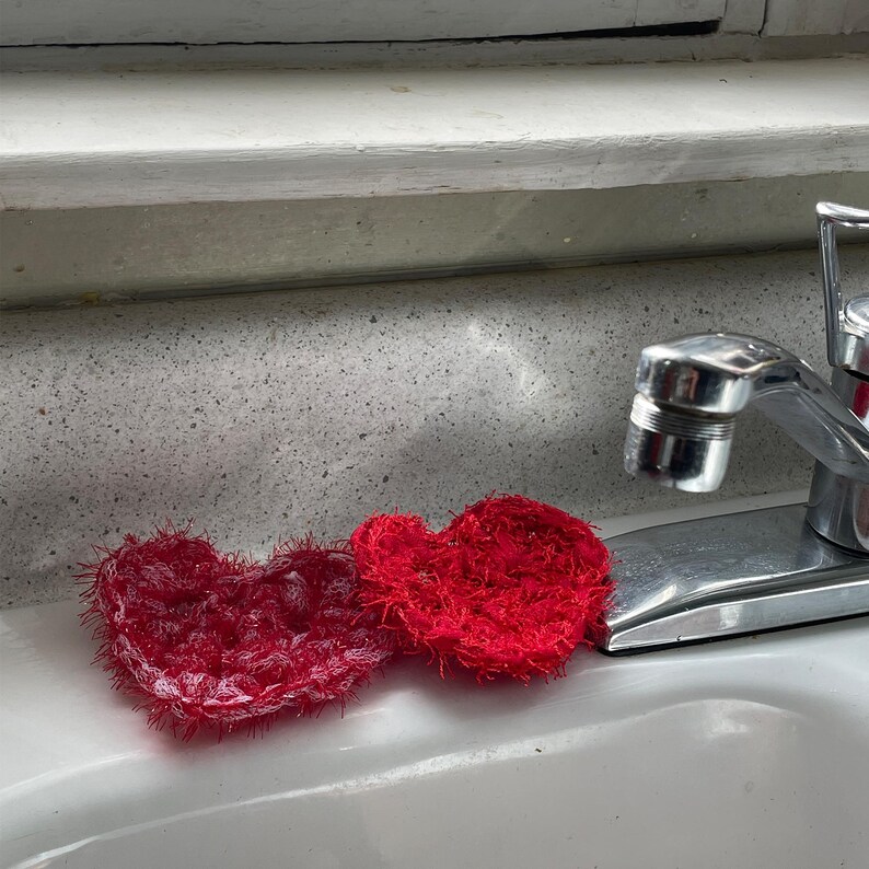 Heart Dish Scrubbies Crochet Pattern QUICK and EASY Dish Scrubby ...