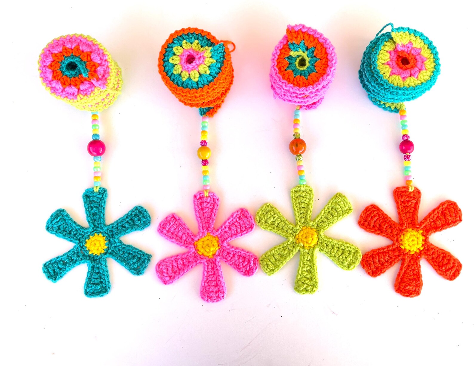 Flower Power Wind Spinner Crochet Pattern PDF Download - Etsy
